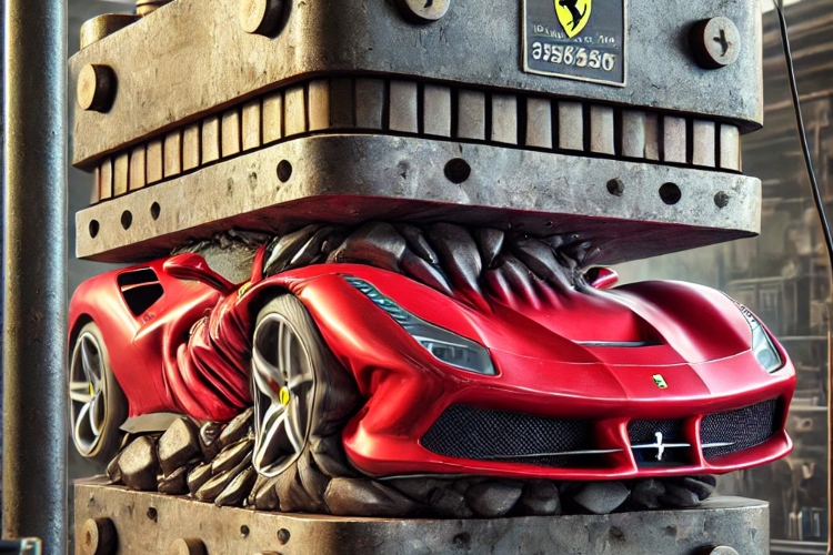 Ferrari Destroyed Over 400,000 Counterfeits Last Year, Including 3 Cars